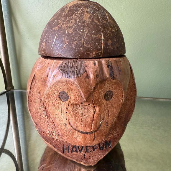 Accents | Coconut Shell Monkey Container | Poshmark